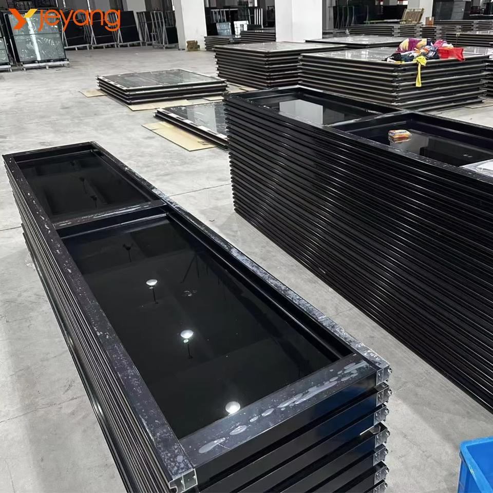 Modern Frameless Double Glass Garage Door Hot Selling Automatic ...