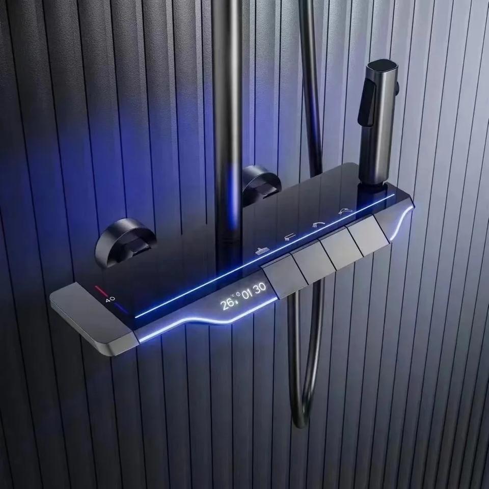 Intelligent Bathroom Constant Temperature LED Digital Display Piano Key ...