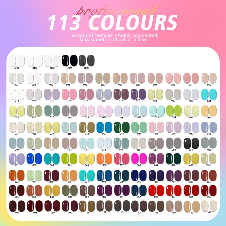 EliNail 113 Colors Magnet LED UV Gel-Eco-Friendly Non-Toxic Long ...