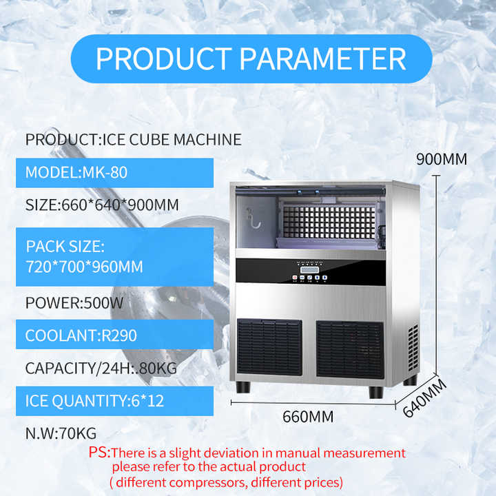 Weekly Deals Automatic Ice Cube Maker Machine Stainless Steel Durable ...
