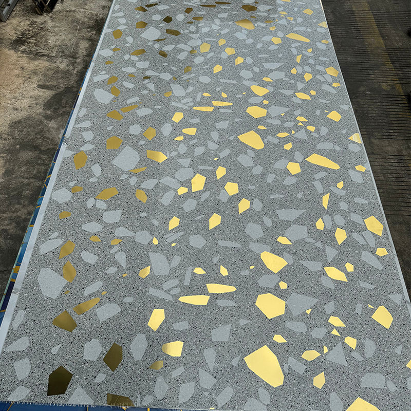 Modern Easy Clean Customized PVC Marble Sheet Wall Panels for the Bank ...