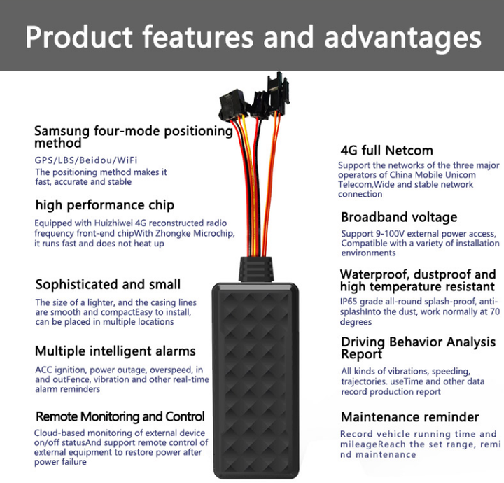 J16 ACC Alert SMS Remote Engine Stop Gps Tracker AD06 Vehicle GPS ...