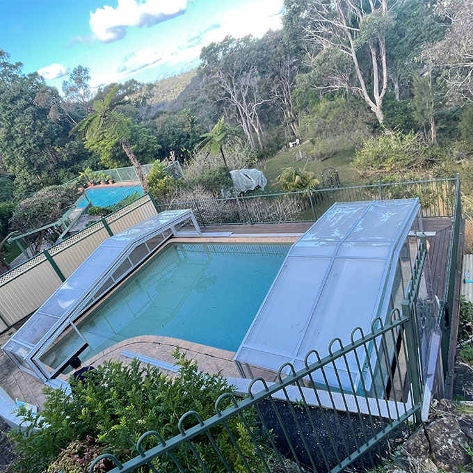 Automated Sunroom Swimming Pool Enclosures - Durable & Clear