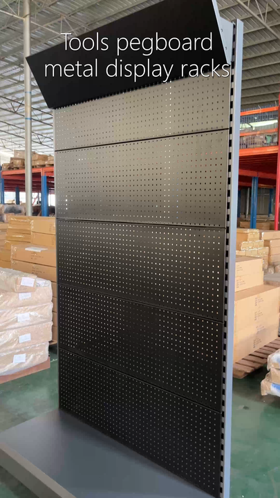 Metal Pegboard Display Stand Hardware Tools Retail Peg Board Tool ...