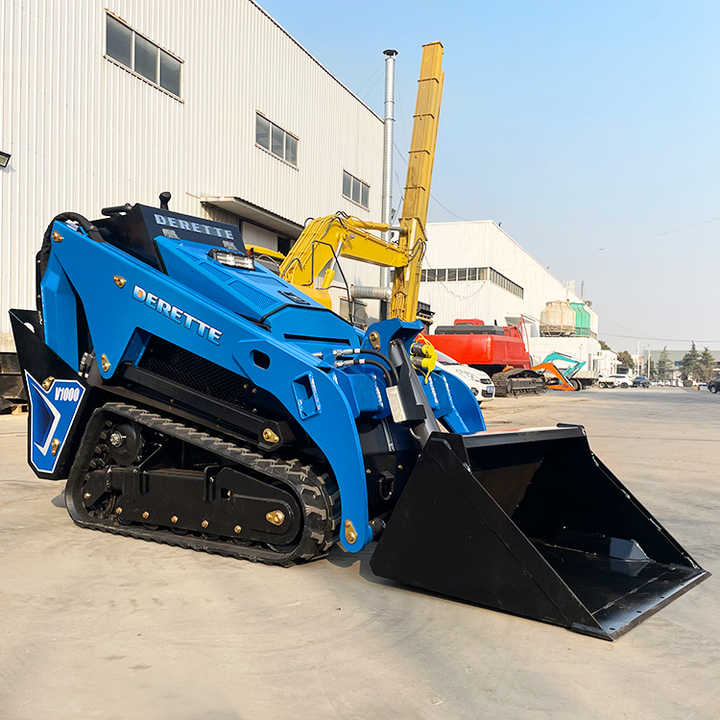 Derette V1000 Tracked Mini Skid Steer Loader - 1000lb Capacity