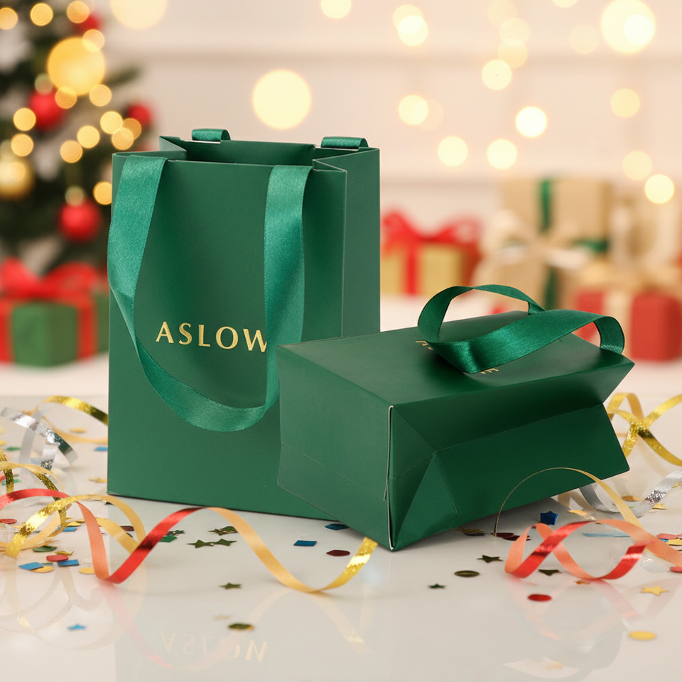 Custom Printed Luxury Kraft Bag OEM Logo White Cardboard Drawstring ...