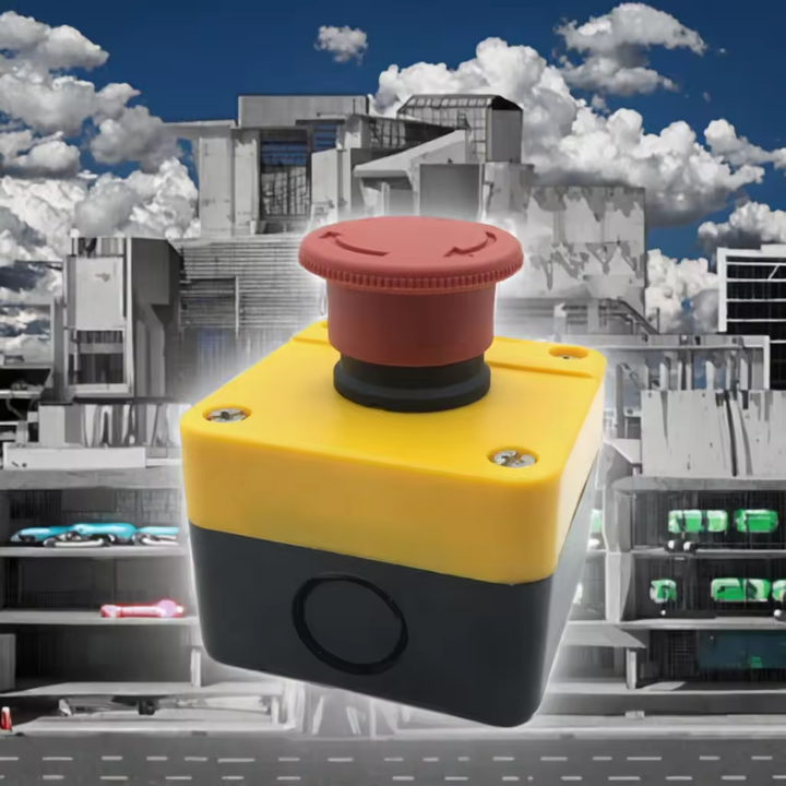 Dust Proof Emergency Stop Push Button Switch Red Mushroom 660V 10A for Woodworking Machinery ...