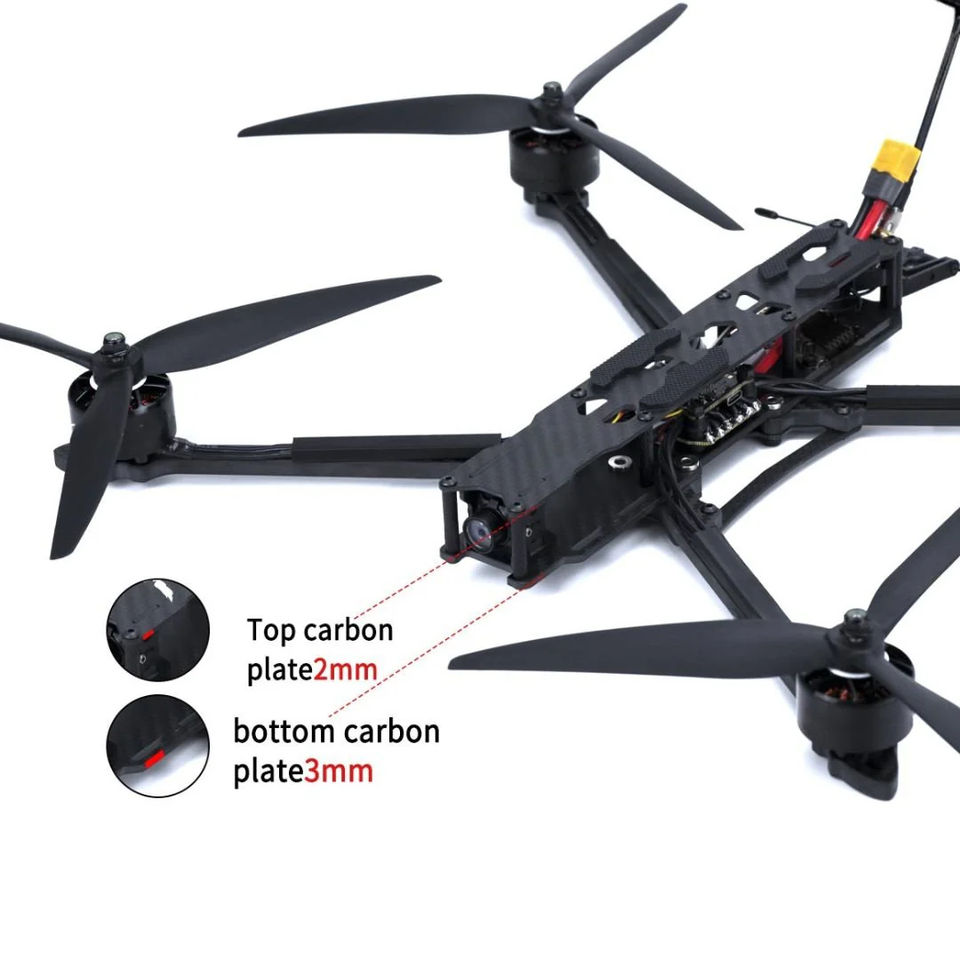 10 Inch FPV Drone Manufacturer Payload 2.5kg Long Distance 5.8G ELRS ...