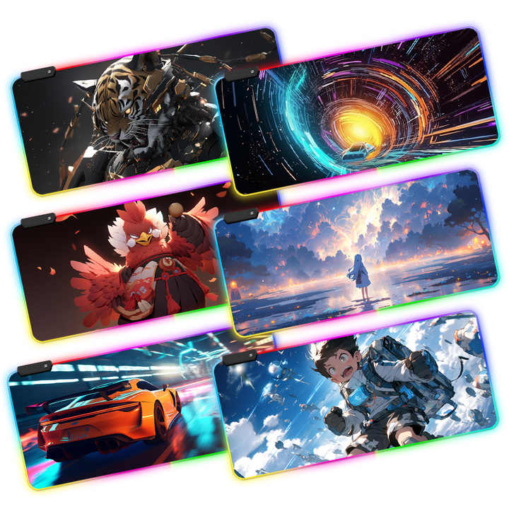 Customizable F1 RGB Desk Mat - Gaming & Creative Accessory