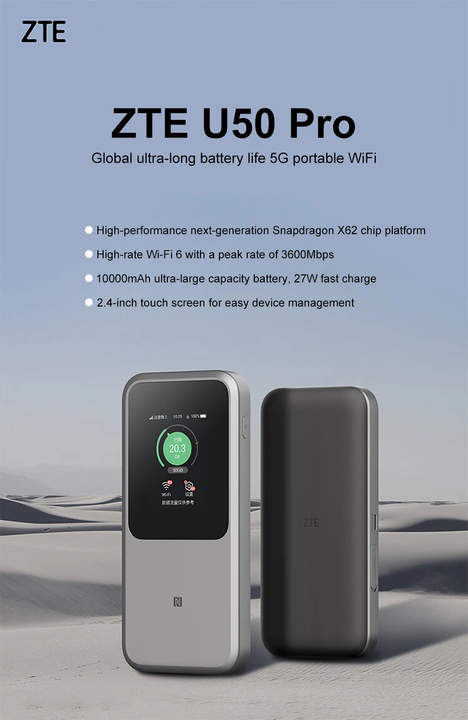 ZTE MU5120 5G Mobile WiFi6 U50 Pro Max 5g Wifi Router with Sim Card ...