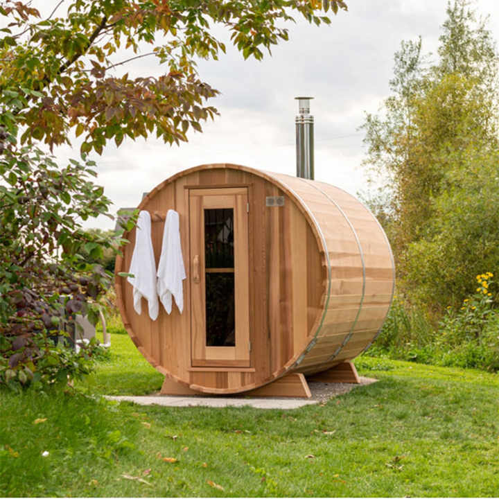 Outdoor Wood Traditional Steam Barrel Sauna for Sale
