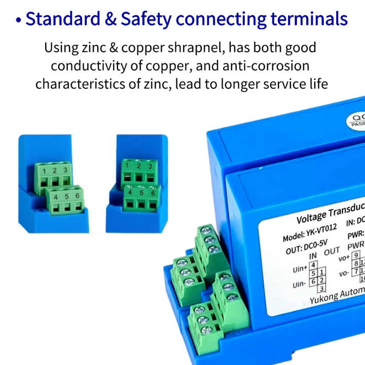 75mv 0-5v 0-10v Dc Voltage Transmitter with 220v Power Supply