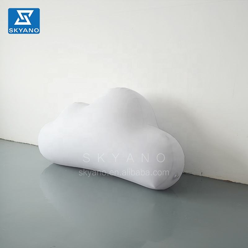 Giant Ceiling Hanging Inflatable Cloud LED Lighting White Inflatable ...