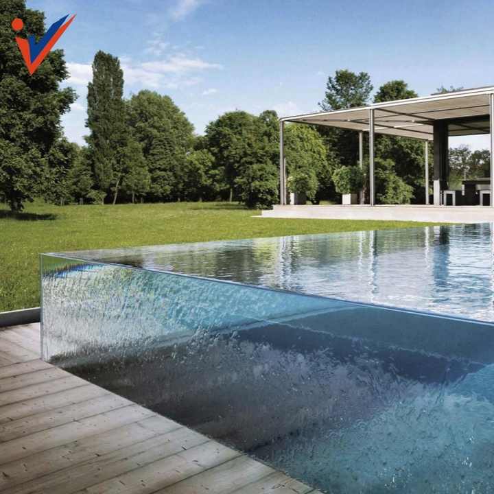 Acrylic Plunge Pool Concrete Swimming Pool Transparent Material Acrylic ...