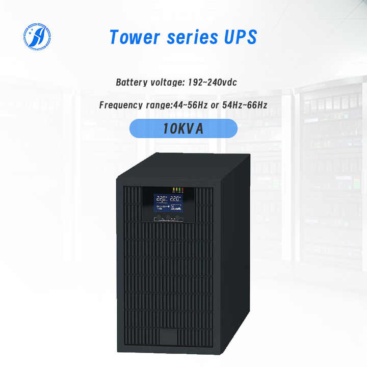 6kva/10kva UPS Single-phase Tower Type Uninterruptible Power Supply 50/60Hz Frequency Pure Sine ...
