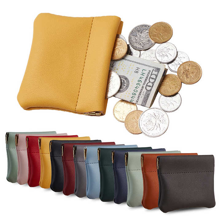New Arrival Environmental PU Leather Kids Girls Coin Purse Cute Squeeze ...