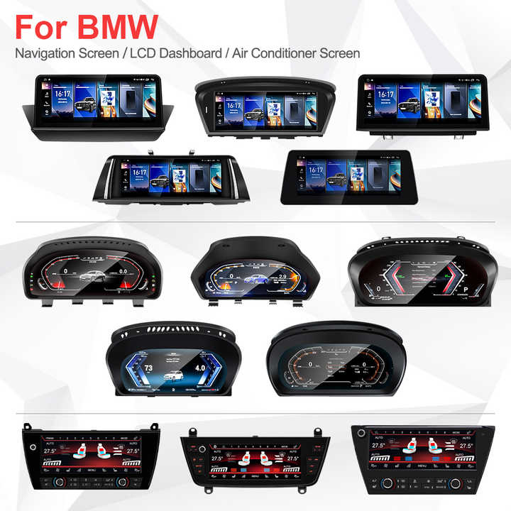 BMW Car DVD Player with Built-in GPS - Digit Cluster Instrument