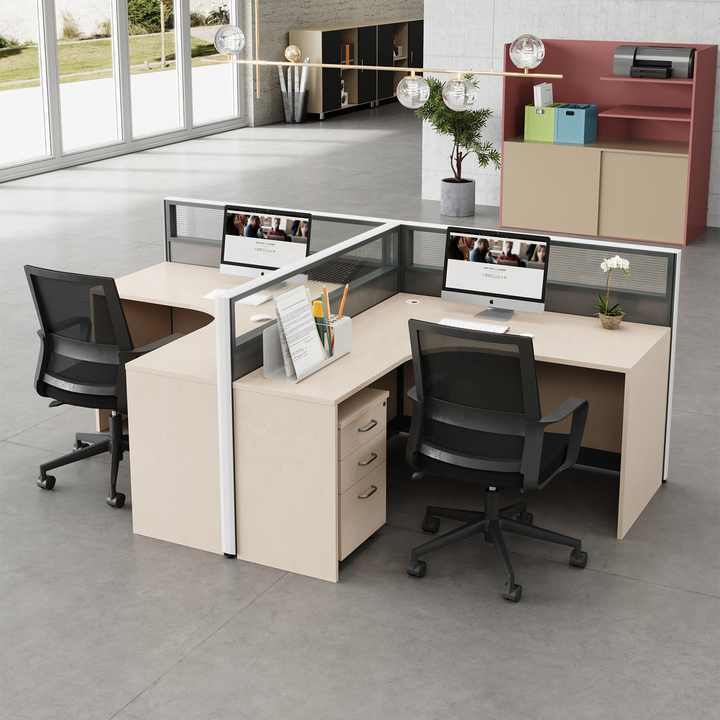 Office Furniture Desk Work Partition Cubicle Modular Set Modern Table ...