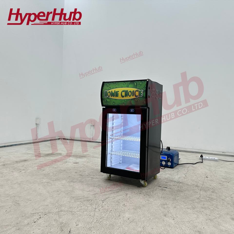 Top Lightbox Glass Door Mini Bar Cabinet Advertising Drink Refrigerator ...