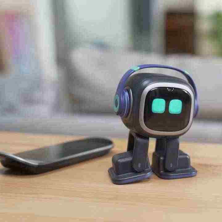 EMO Robot Smart AI Desktop Pet Robot With Alarm Clock Cute Intelligent ...