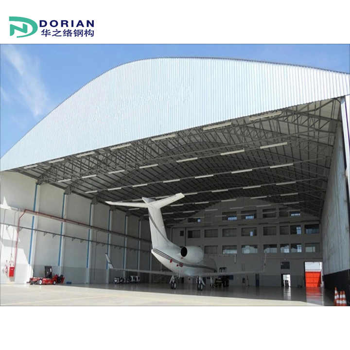 China Steel Structure Flat Roof Aircraft Hangar Prefabricated Buildings ...