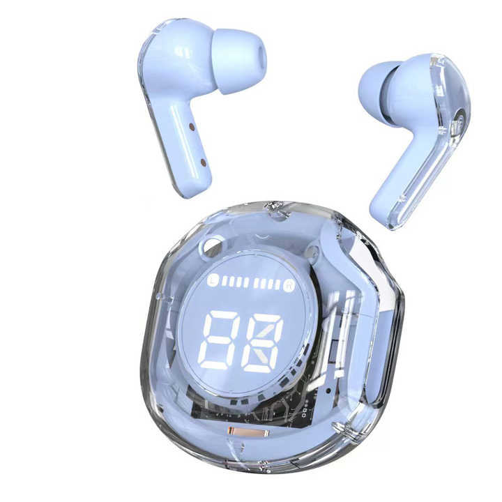 TWS Earbuds - Cyber Blue Air31 2024 Transparent Sport Buds