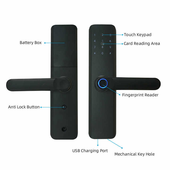 Volibel Security Digital Electric Handle - Smart Door Lock