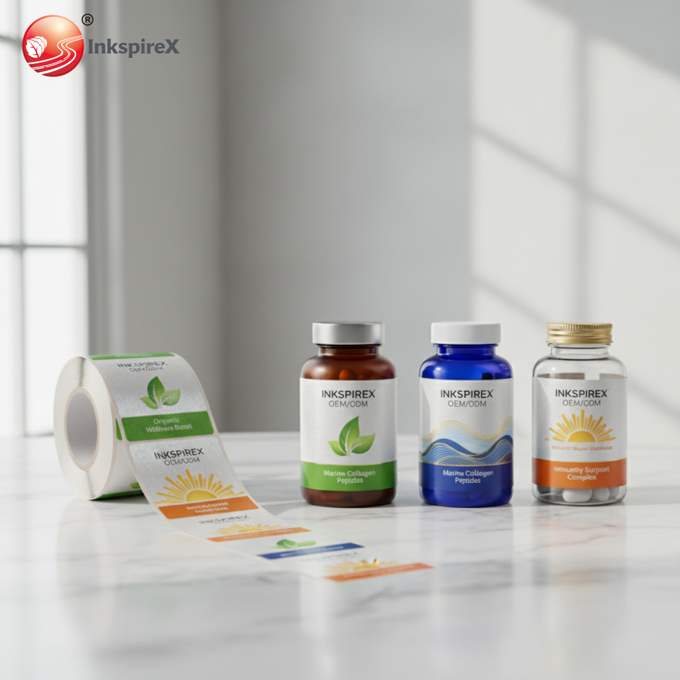 High-Quality Custom BOPP Refill Labels UV Nutrition Bottle Stickers ...