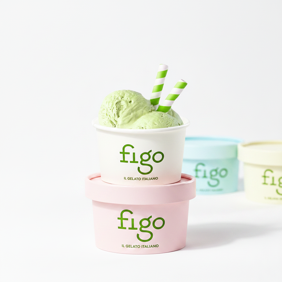 JahooPack Biodegradable Kraft Paper Ice Cream Bowl Disposable Packaging ...