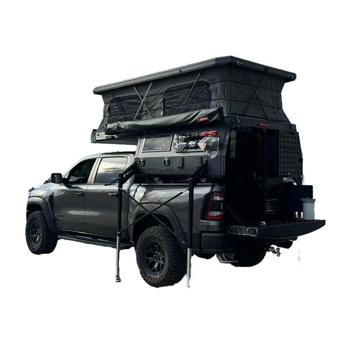4x4 off-Road Pop-up Expedition Flatbed Truck Camper RV