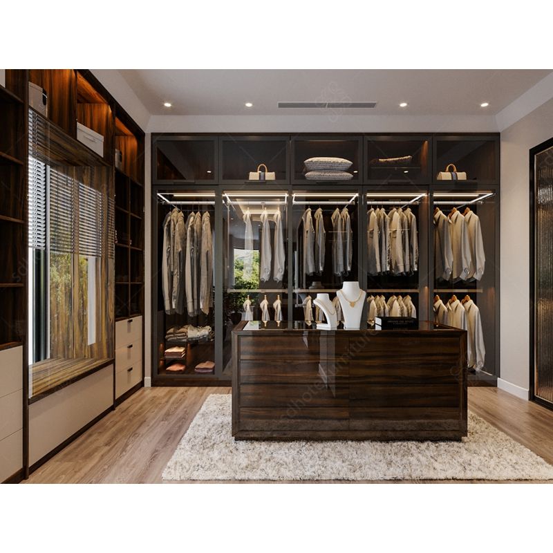 Foshan Modern Custom Made Wooden Wardrobe for Hotel or Apartment Use ...