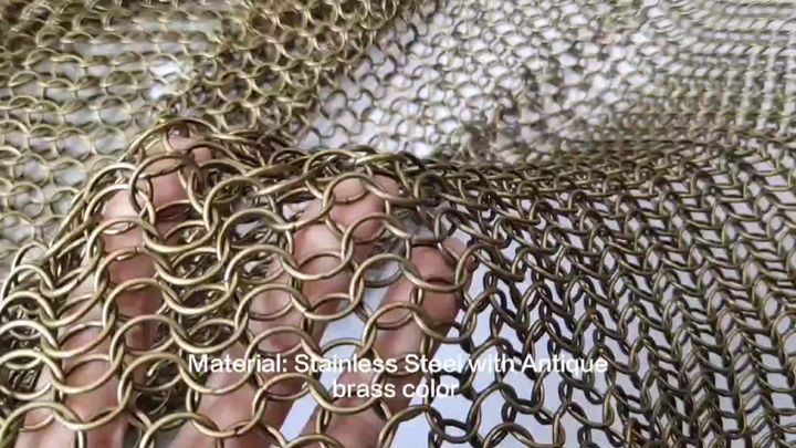 Chain Mail Wire Mesh Stainless Steel Ring Mesh Curtains