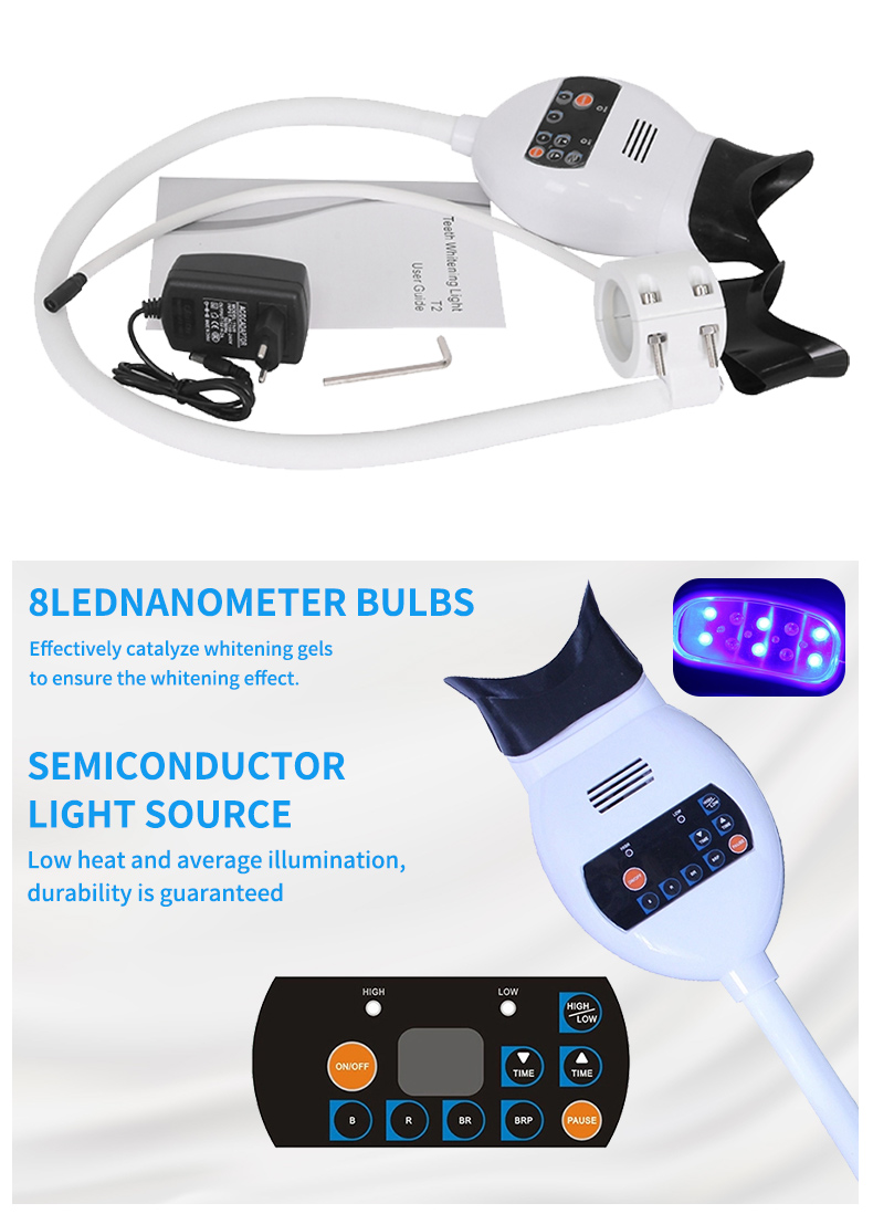 LED Dental Teeth Whitening Bleaching Machine 3 Color 8