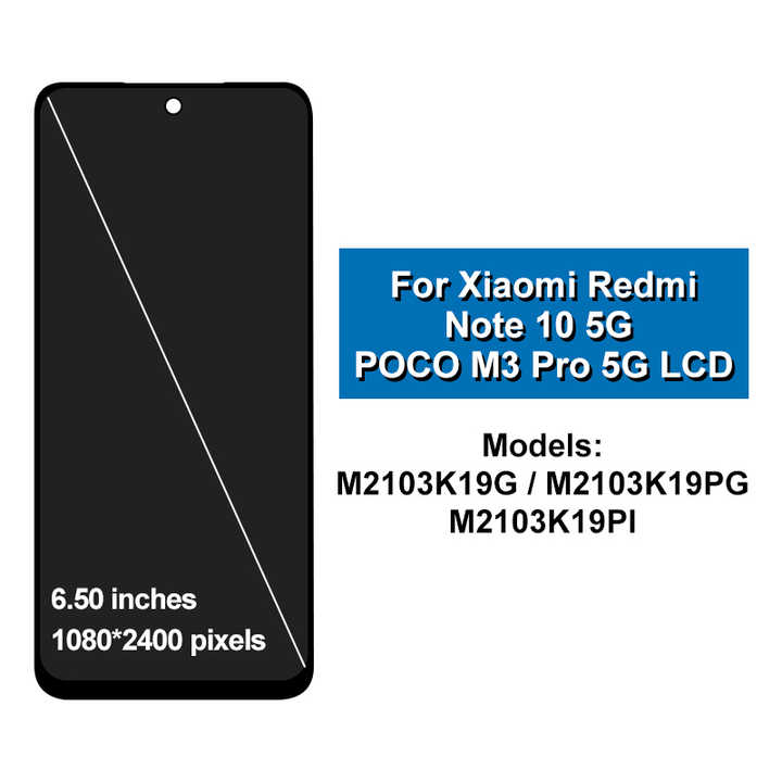 M2103K19G LCD - Original OEM Display for Xiaomi Redmi Note 10 5G