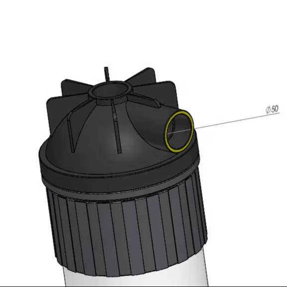 Customizable UF Module Housing UPVC Ultrafiltration Membrane Housing ...