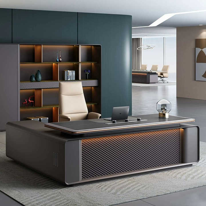 Luxury Boss Office Desk Modern Office Desk Furniture Executive L Shape ...