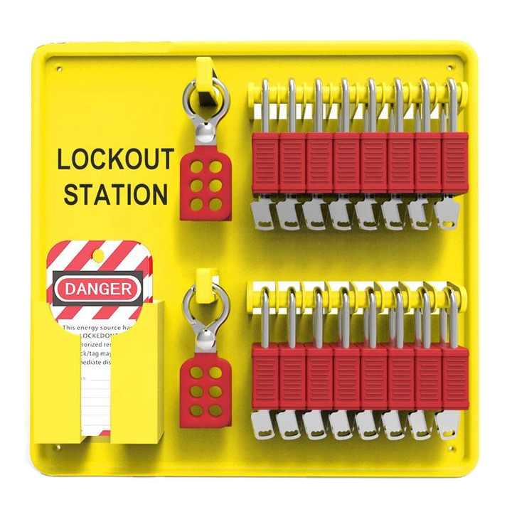 Elecpopular Lockout Station Board With Two Buckle Lock Positions and 7 ...