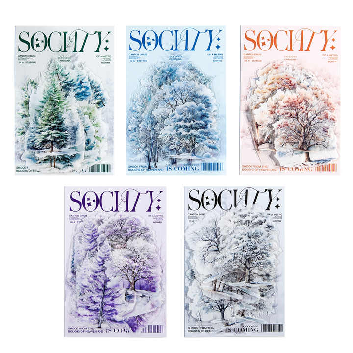 16 Sheets Per Pack of Stickers Forest Guild Series Forest Trees Theme ...