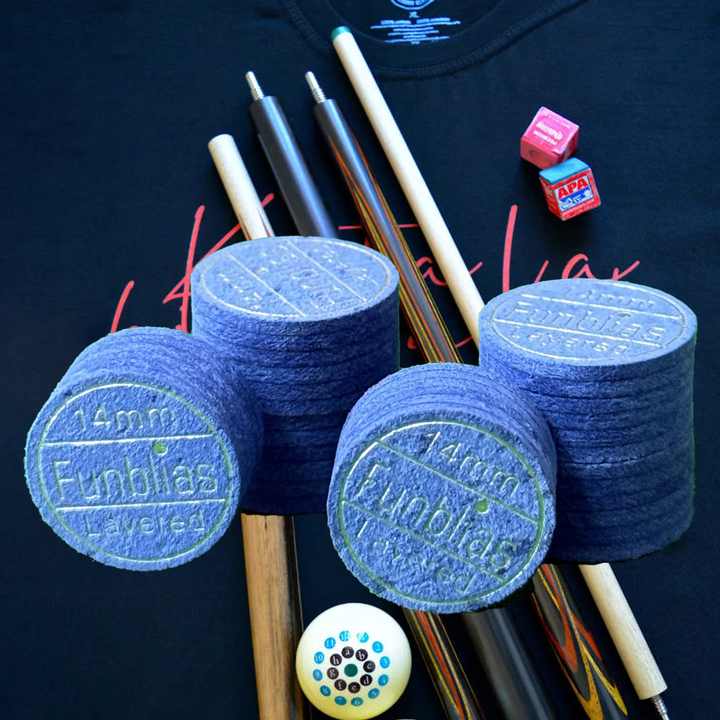 Low Maintenance Maximum Spin and Draw Shots Pool Billirads Cue Tip with ...