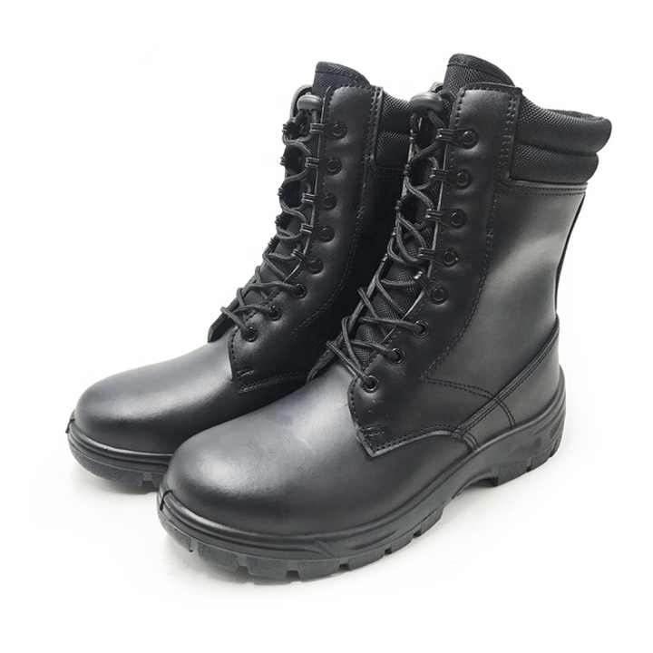 Public Security Genuine Leather Tactical Steel Toe Boots