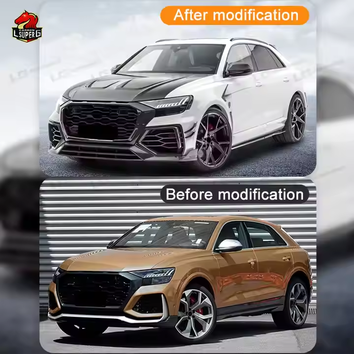 Body Parts Body Kit for Audi RSQ8 Upgrade to M-style Carbon Fiber Body ...