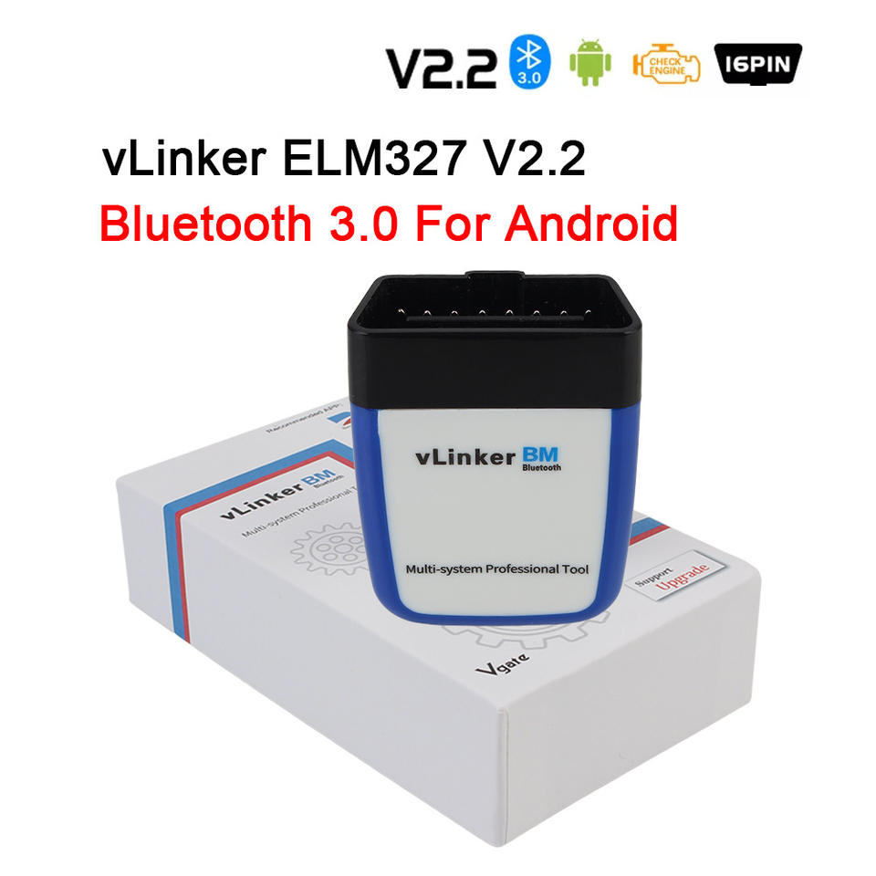 VLINKER BM Original for Bluetooth 3.0 V2.2 Car Fault Diagnostics ...