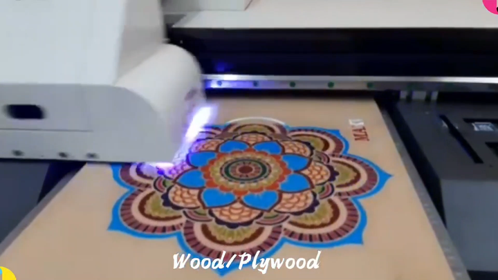 Fast Uv Desktop Flatbed Printer 43 60cm Print Size Cylinder Uv Printer Christmas Wood Acrylic