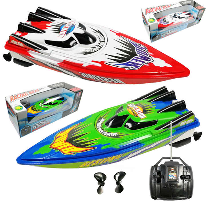 Custom Large Remote Control Electric Speedboat Dual Motor Waterproof ...