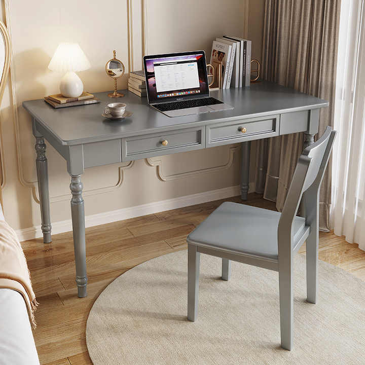 Modern Light Luxury Simple Solid Wood Computer Desk American Style ...