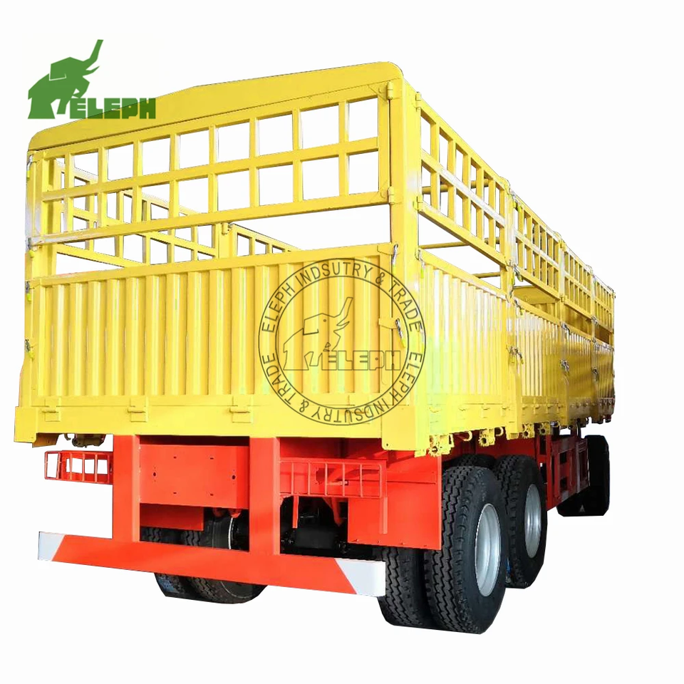 30 Tons Sidewall Drawbar Truck Trailer with 2 Axles or 3 Axles| Alibaba.com
