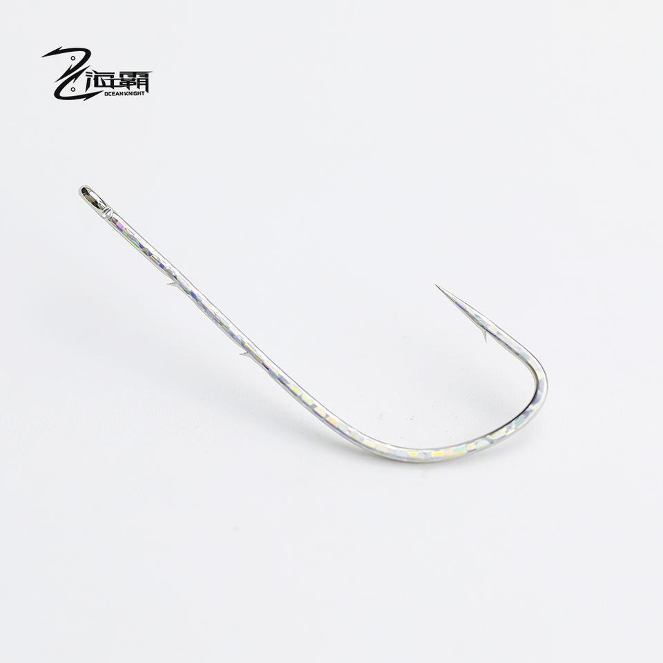 High Quality Fishing Hook for Ribbon Fish with Colorful Gold Stamping ...