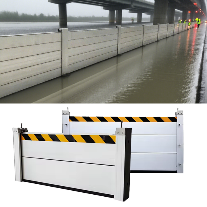 Aluminum Modular Flood Gate System Quick Install Flood Control Barrier ...