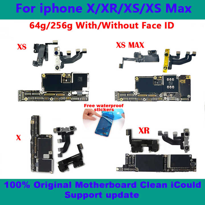 Iphone X Motherboard with Face ID - 64gb & 256gb Support
