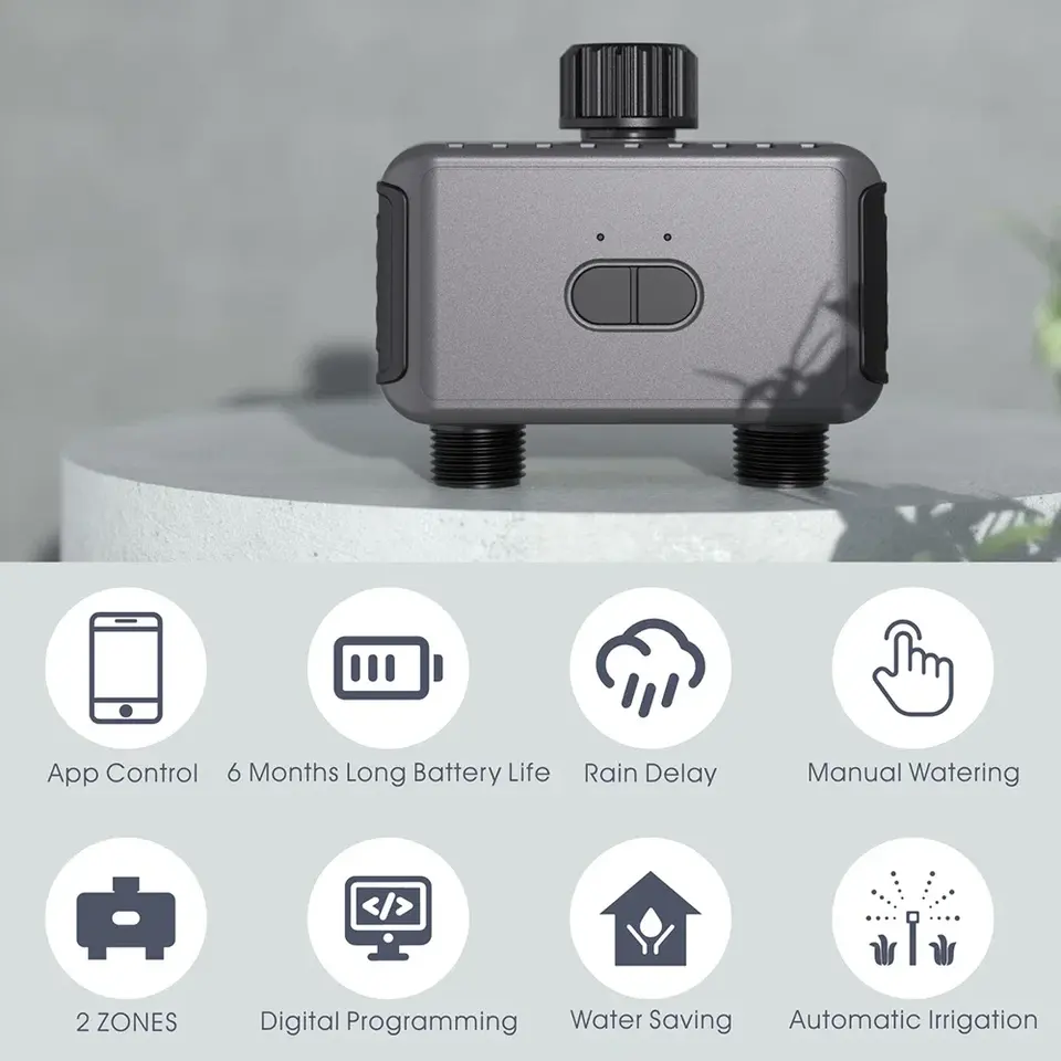 Tuya Smart Home Garden Watering Timers - Programmable & Rain Delay